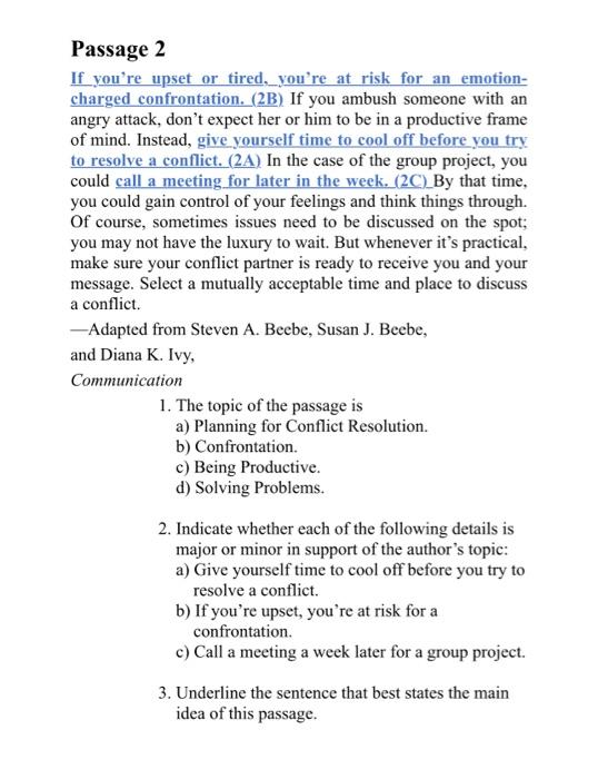 EXERCISE 5.6 IDENTIFYING TOPICS, STATED MAIN IDEAS, | Chegg.com