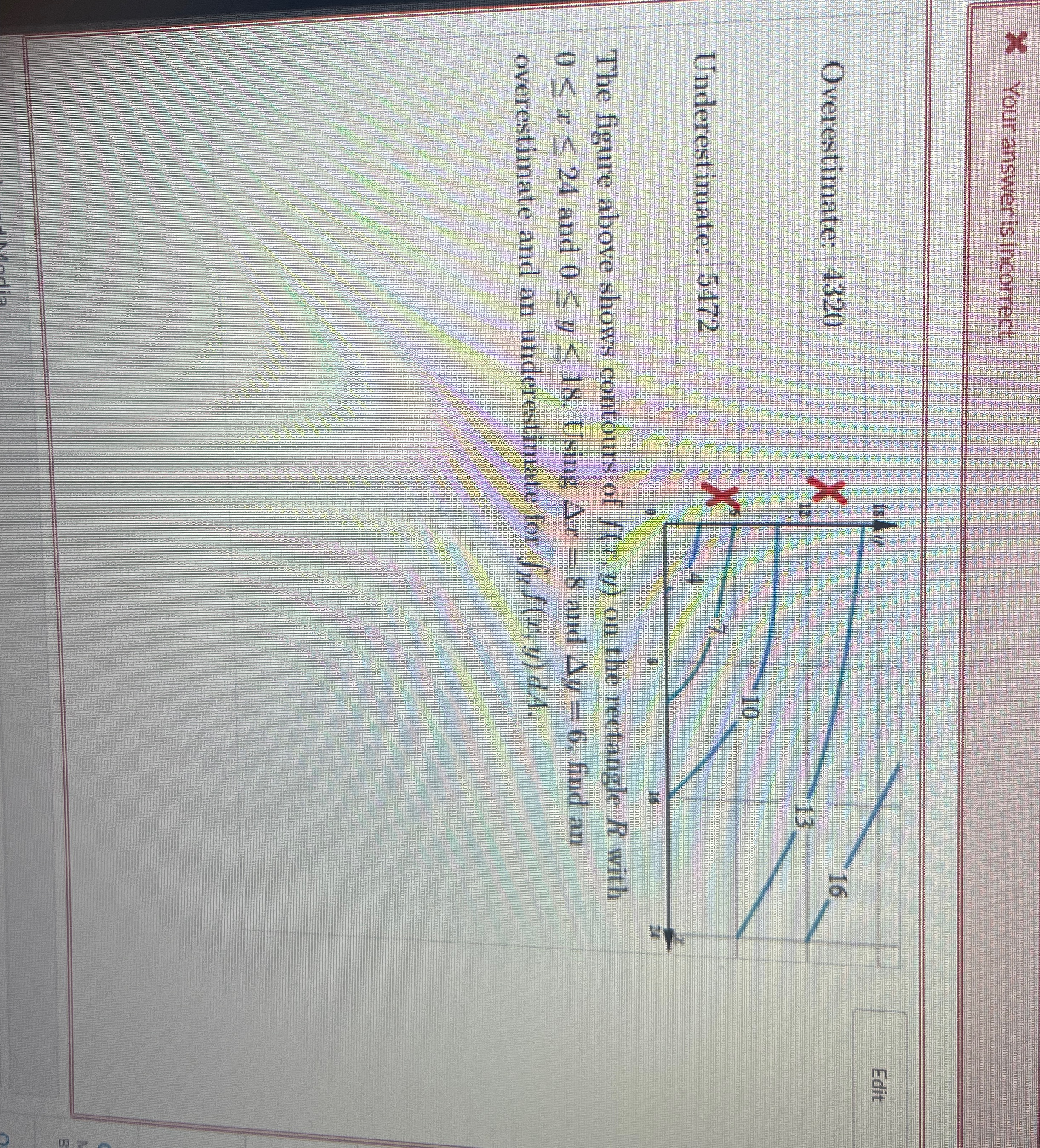 Solved Your answer is incorrect.Overestimate: | Chegg.com