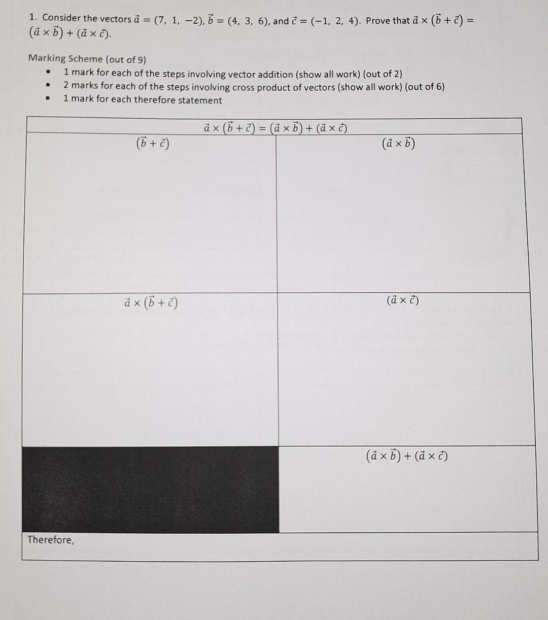 Solved 3-3F- 1) This question is from Cross product and its | Chegg.com