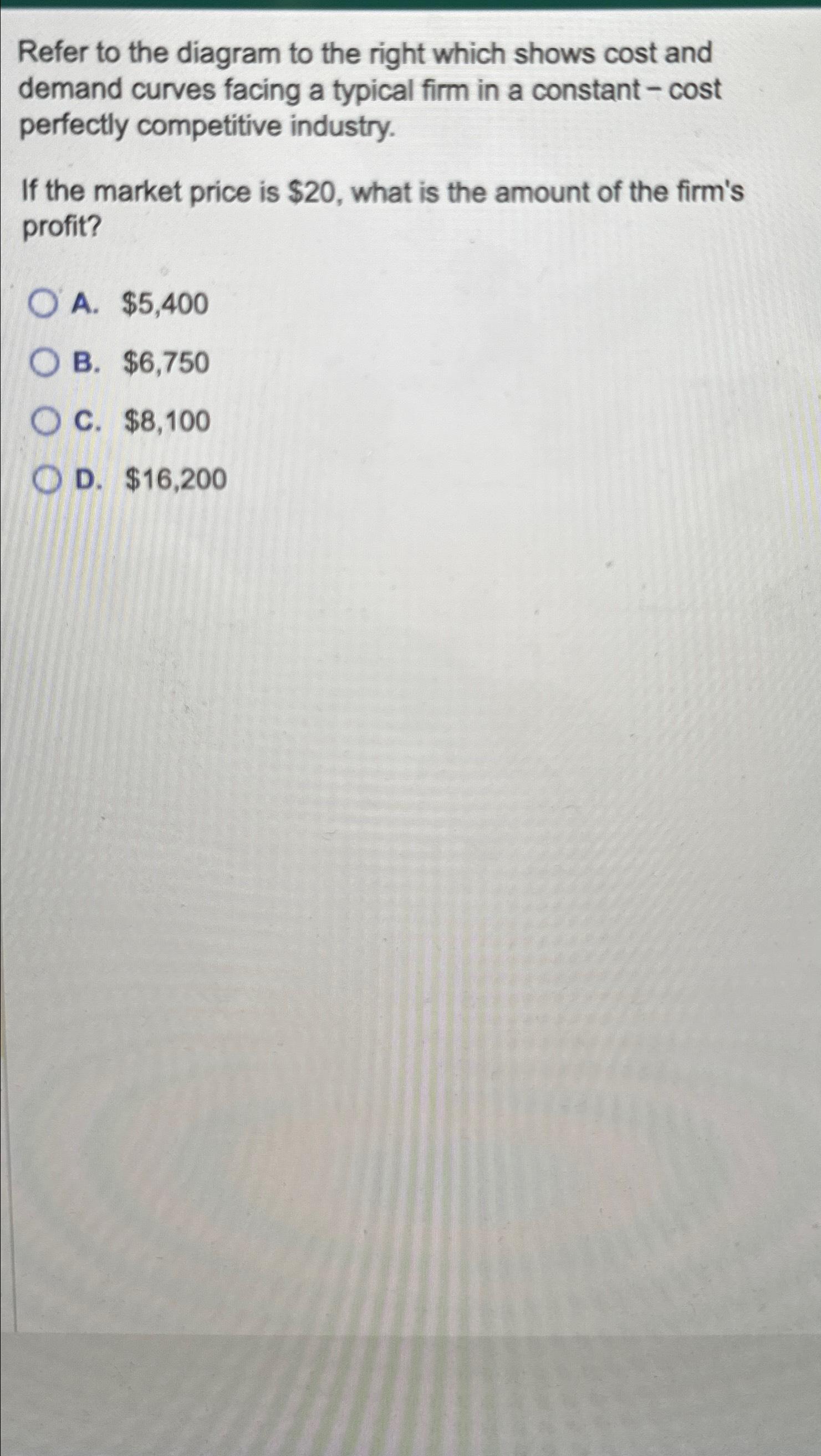 Solved Refer to the diagram to the right which shows cost | Chegg.com