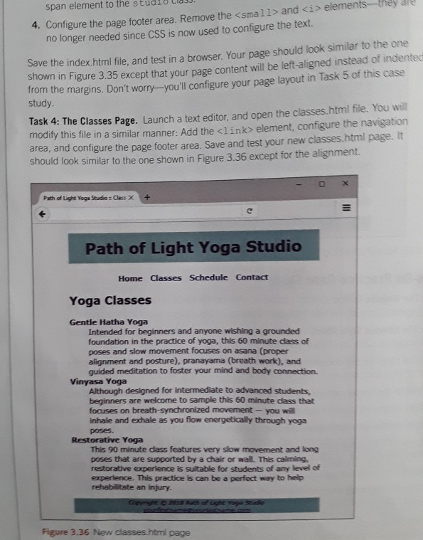 Path Of Light Yoga Studio Case Study Chapter 3 Web... | Chegg.com