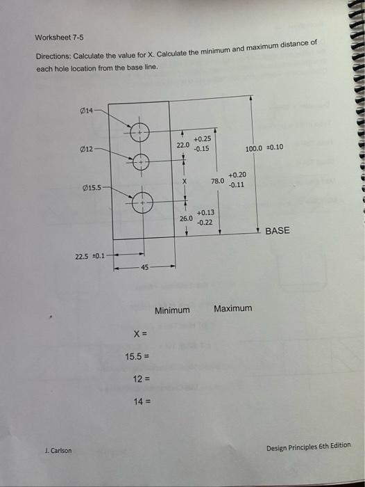 Solved Worksheet 7-5 Directions: Calculate the value for X. | Chegg.com
