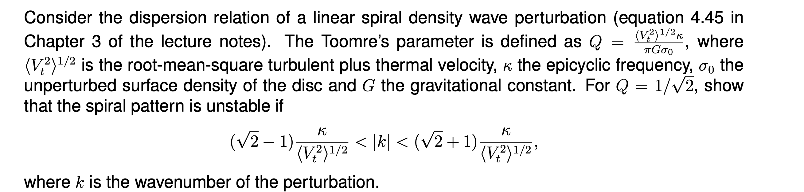 Solved Consider the dispersion relation of a linear spiral | Chegg.com