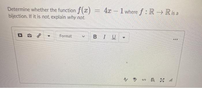 Solved - Determine whether the function f(x) bijection. If | Chegg.com