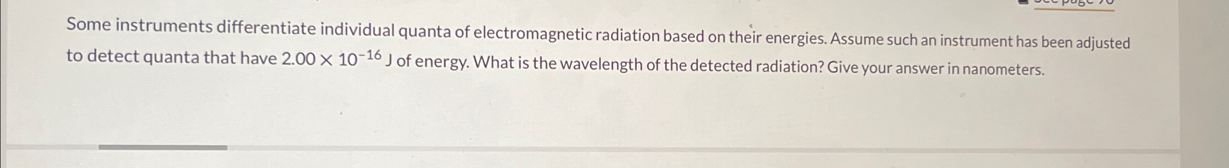 Solved Some instruments differentiate individual quanta of | Chegg.com