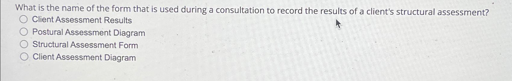 Solved What is the name of the form that is used during a | Chegg.com