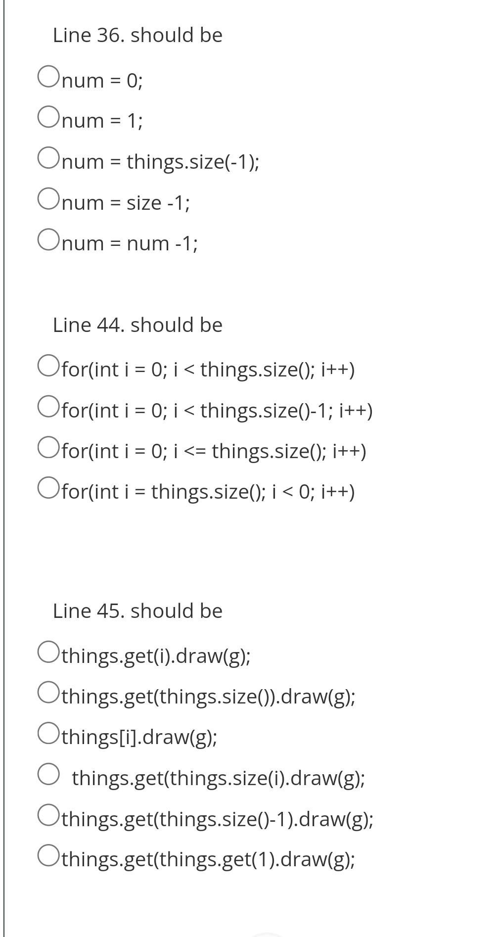 Solved The following GUI application displays four colored | Chegg.com