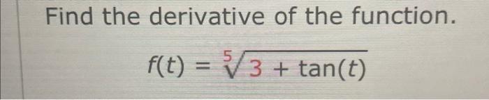 Solved Find the derivative of the function. 4 F(x) = 3 + 2x | Chegg.com