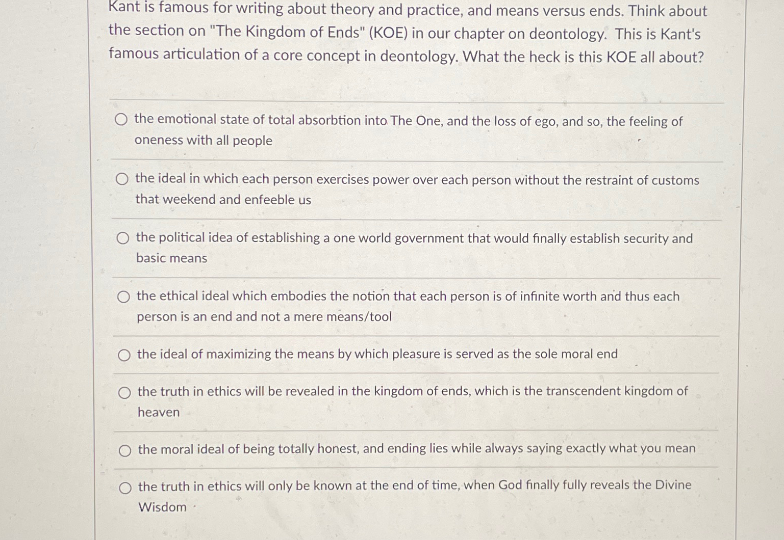 Solved Kant is famous for writing about theory and practice, | Chegg.com