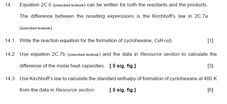 Solved Equation 2C. 6 (prescribed textbook) ﻿can be written | Chegg.com