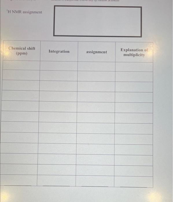 Solved Report Form Experiment 2 Organic Structure