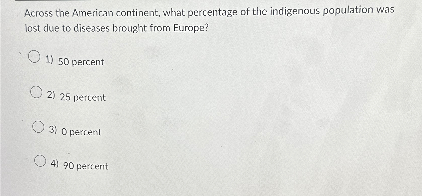 Solved Across the American continent, what percentage of the | Chegg.com