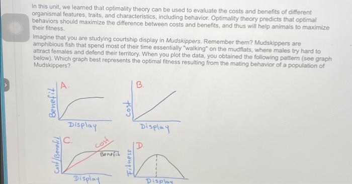 Solved In this unit, we learned that optimality theory can | Chegg.com