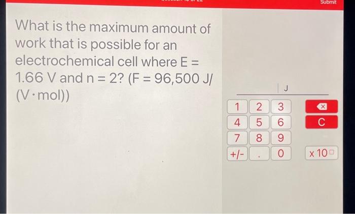 Solved What is the maximum amount of work that is possible | Chegg.com
