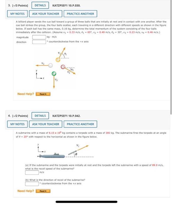 Solved 3. (-/3 Points) MY NOTES DETAILS KATZPSEF1 10.P.030. | Chegg.com Solved 3. (-/3 Points) MY NOTES DETAILS KATZPSEF1 10.P.030. | Chegg.com