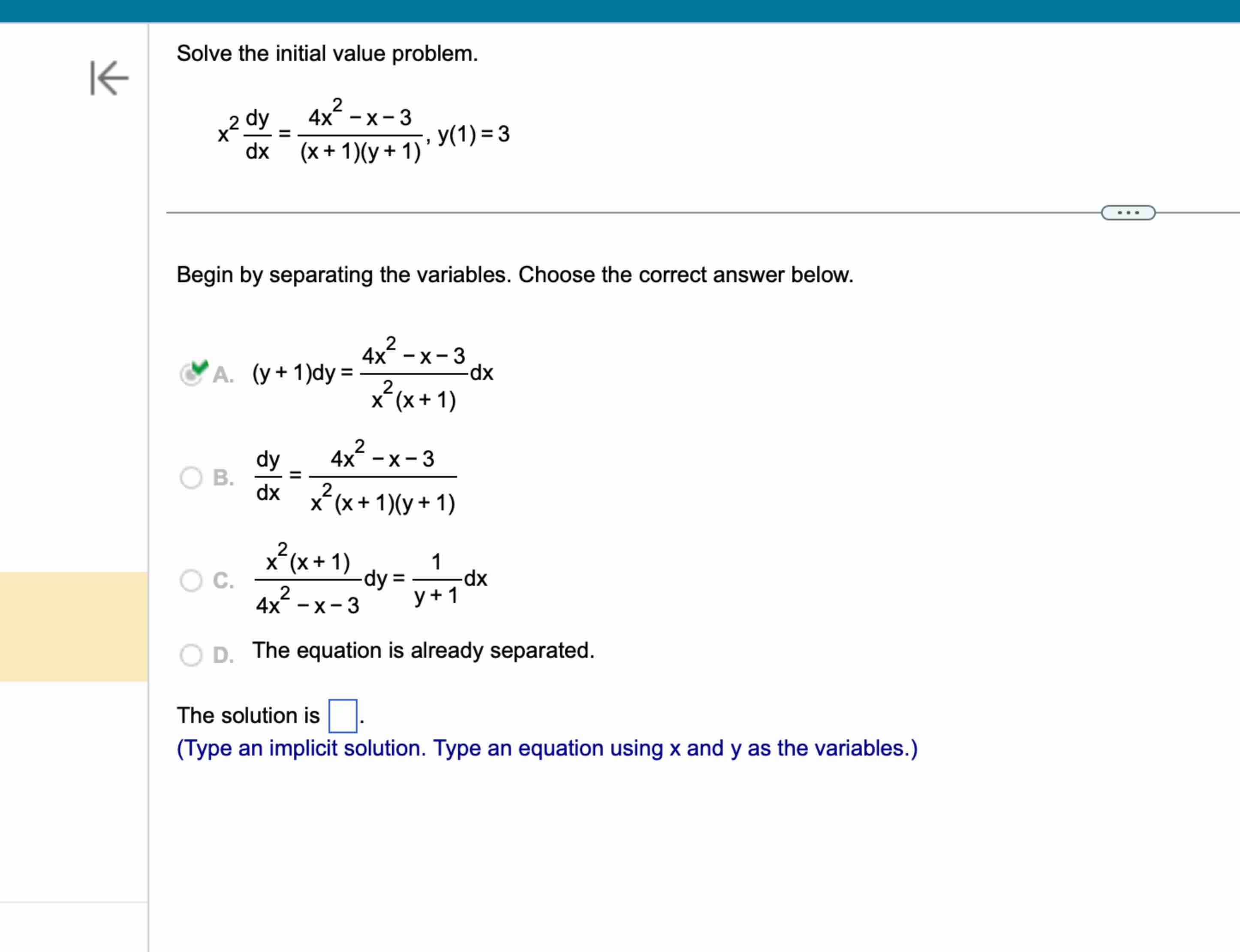 Solved Solve the initial value problem.x ﻿squared | Chegg.com