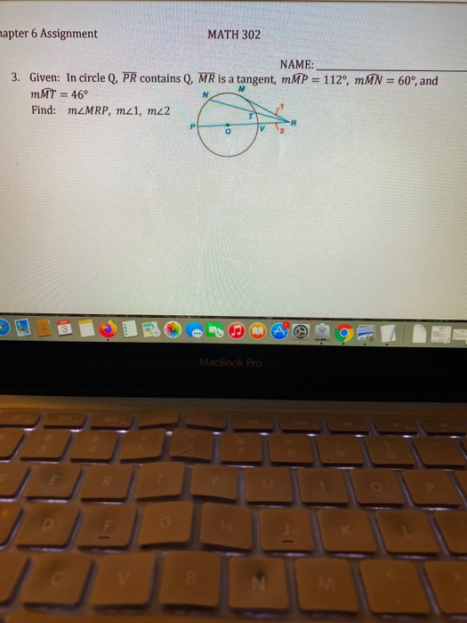 Solved apter 6 Assignment MATH 302 NAME: 3. Given: In circle | Chegg.com Solved apter 6 Assignment MATH 302 NAME: 3. Given: In circle | Chegg.com