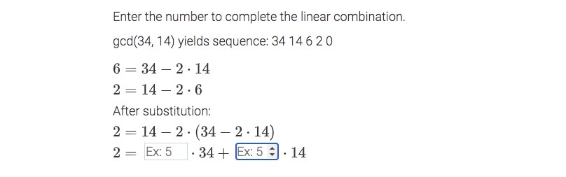 Solved Enter the number to complete the linear | Chegg.com