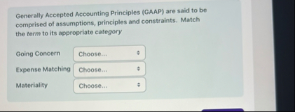 Solved Generally Accepted Accounting Principles (GAAP) ﻿are | Chegg.com