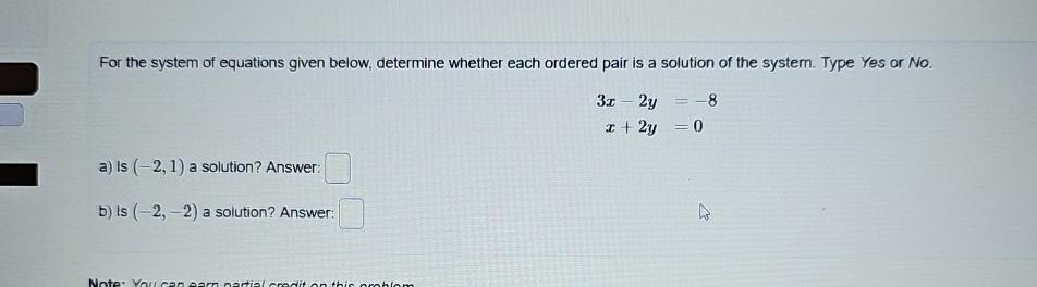 Solved For the system of equations given below, determine | Chegg.com