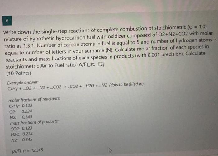 Solved 6 Write down the single-step reactions of complete | Chegg.com