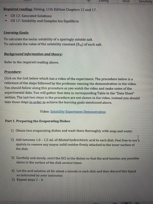 Solved calcualte molar solubility of the salt, Ksp of the | Chegg.com