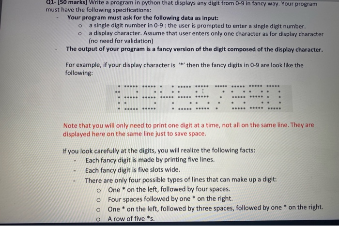 Solved Q1- 150 marks] Write a program in python that | Chegg.com
