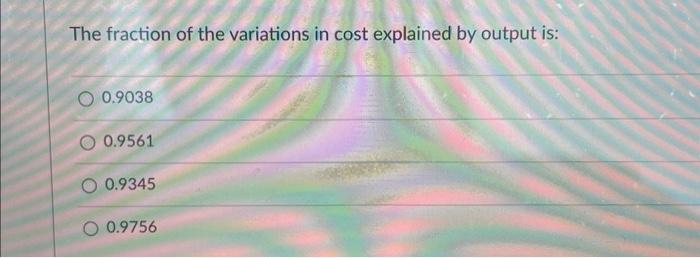 Solved Use the following Excel regression output to answer | Chegg.com