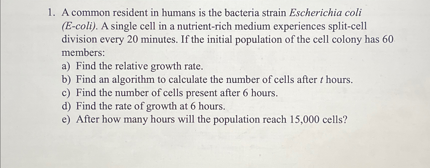 Solved A common resident in humans is the bacteria strain | Chegg.com