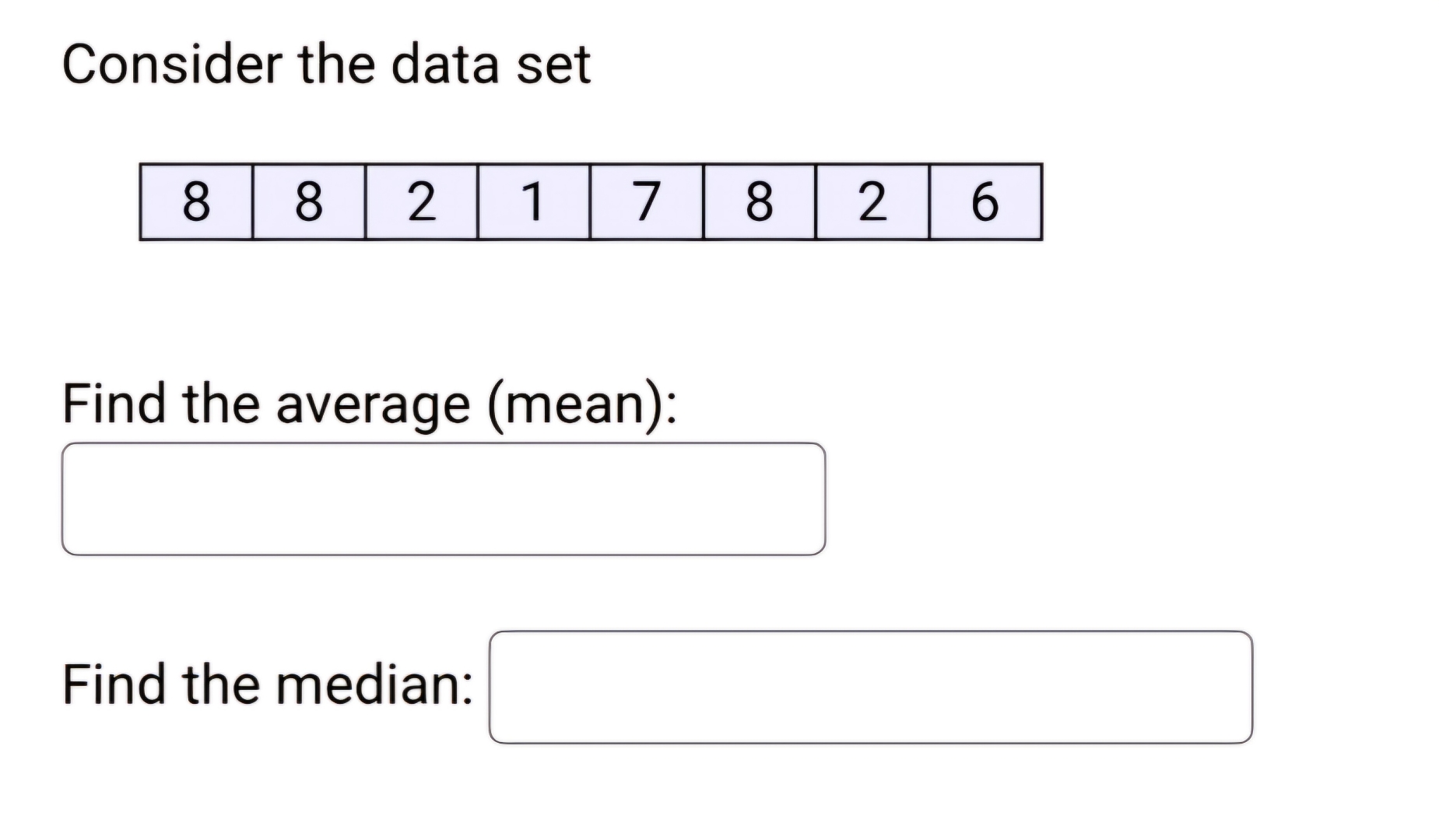 Solved How to solve Consider the data | Chegg.com