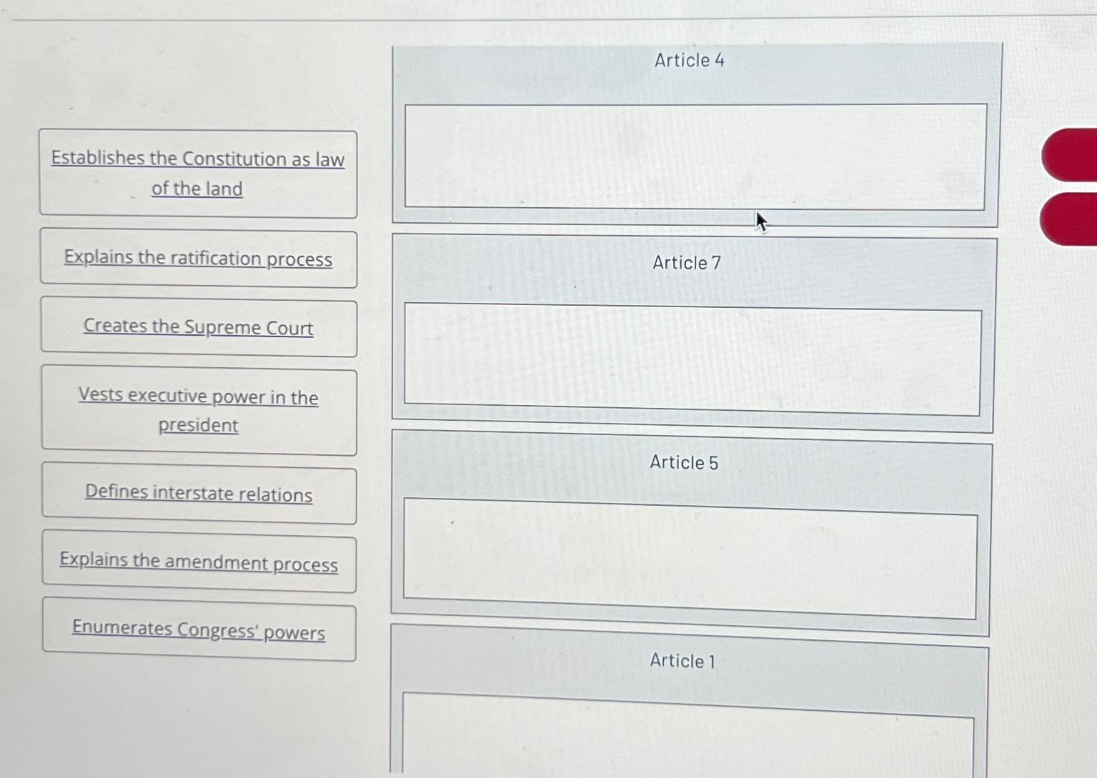 Solved Article 4Establishes the Constitution as lawof the | Chegg.com