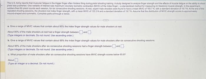 Solved mound-shaped and symmetric. Compiete parts a through | Chegg.com