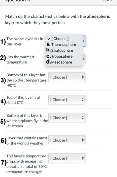 Solved answer ALL 7 PARTS of the question, answer options | Chegg.com