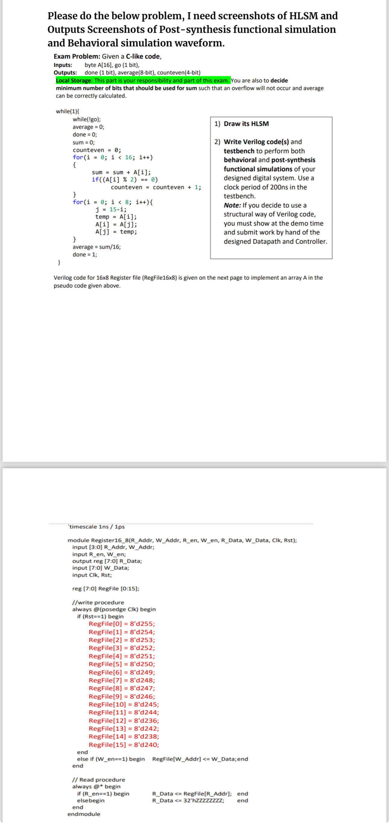 Solved Please do the below problem, I need screenshots of | Chegg.com