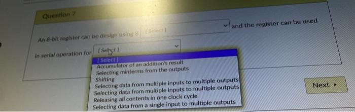 [Solved]: Ant 8 -bit register can be design using 8 and the