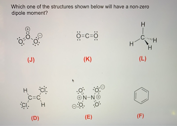 Solved Which one of the structures shown below will have a | Chegg.com Solved Which one of the structures shown below will have a | Chegg.com