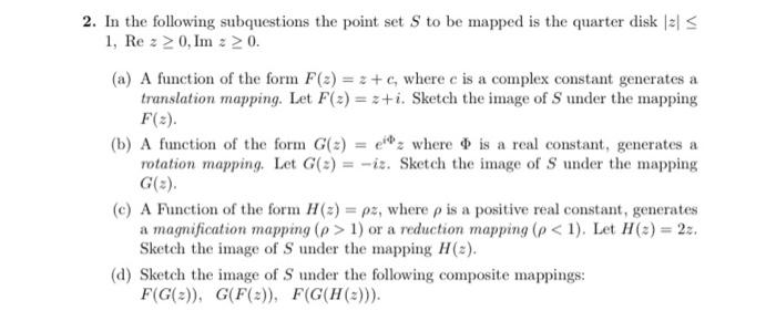 Solved topic is complex analysis. please write neatly and | Chegg.com