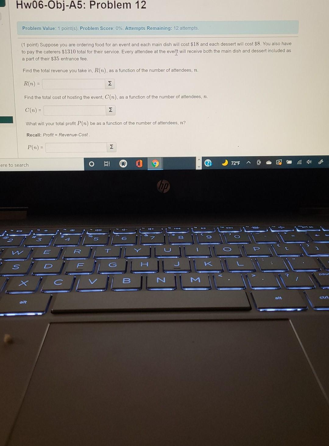 Solved Hw06-Obj-A5: Problem 12 Problem Value: 1 points). | Chegg.com