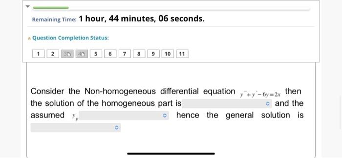 Solved Remaining Time: 1 hour, 44 minutes, 06 seconds. | Chegg.com