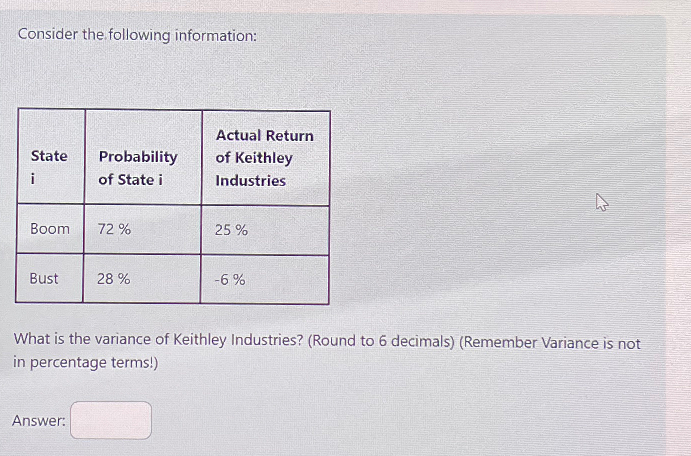 Solved Consider the following | Chegg.com