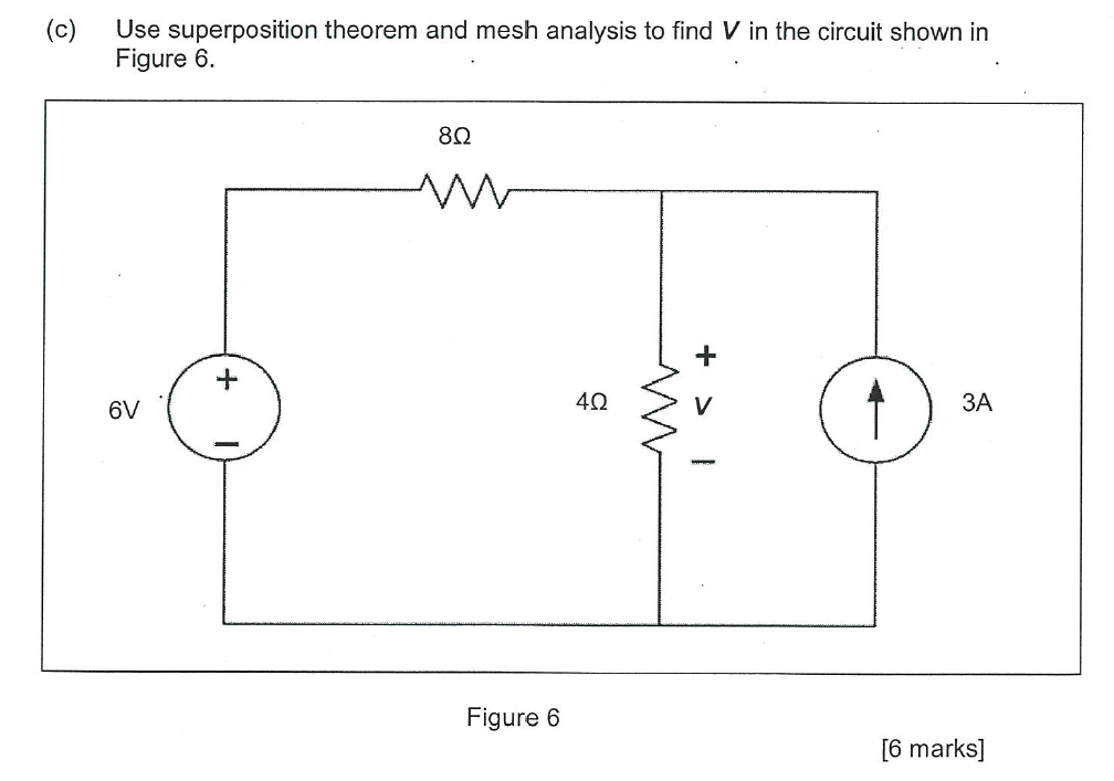 Solved (iii) ﻿By using Kirchhoff's law, find the current, | Chegg.com