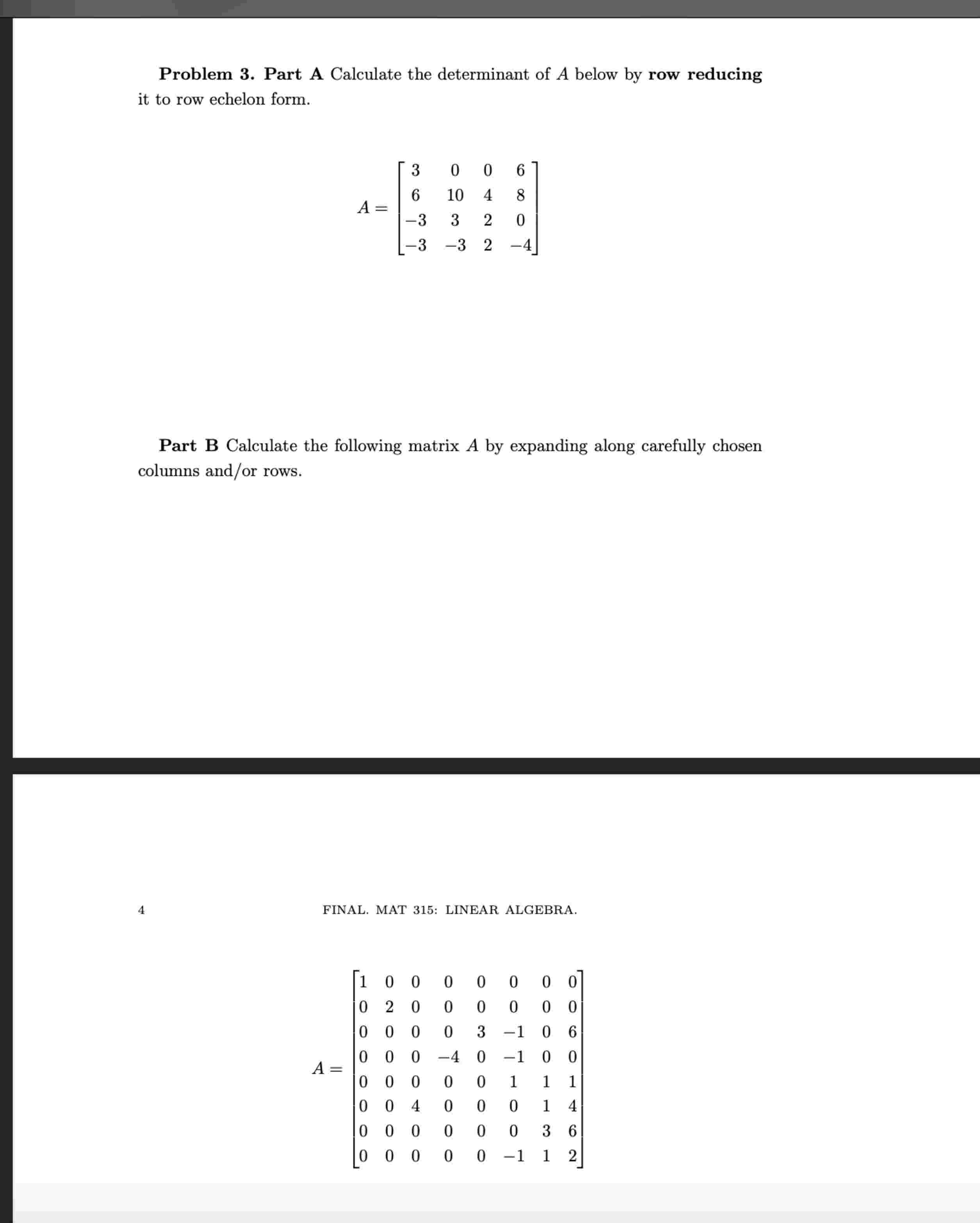 Must complete all parts in ﻿part a and part b. | Chegg.com