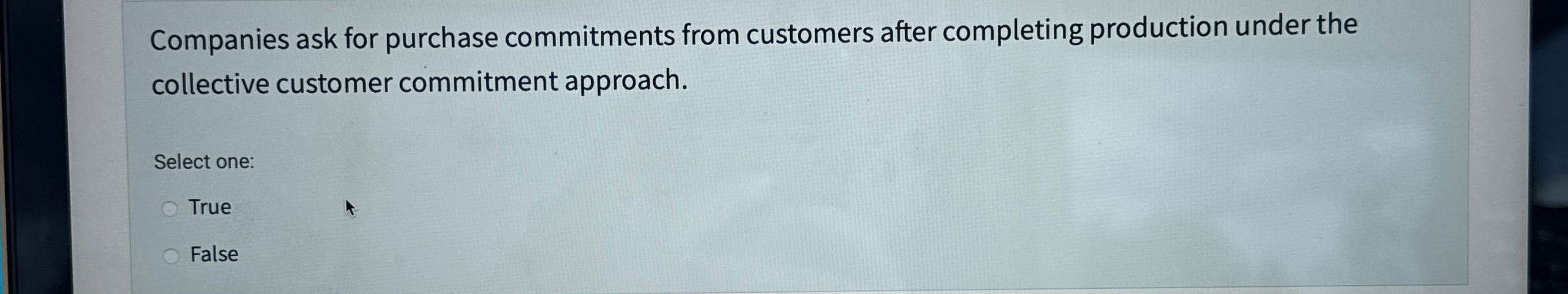 Solved Companies ask for purchase commitments from customers | Chegg.com