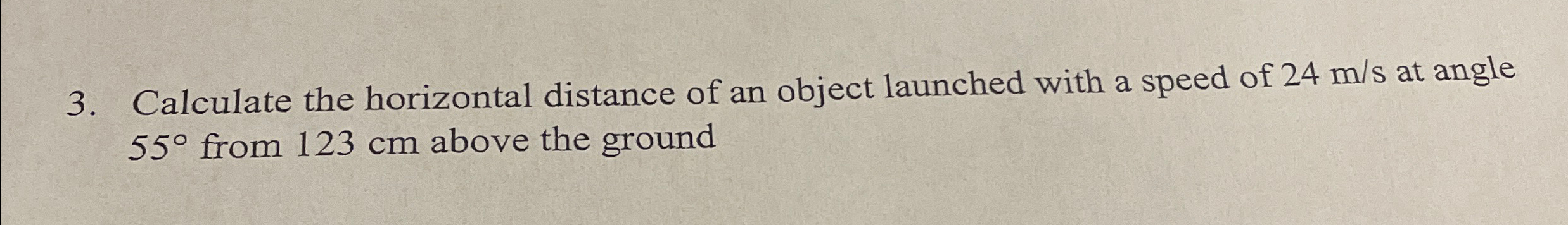Solved Calculate the horizontal distance of an object | Chegg.com