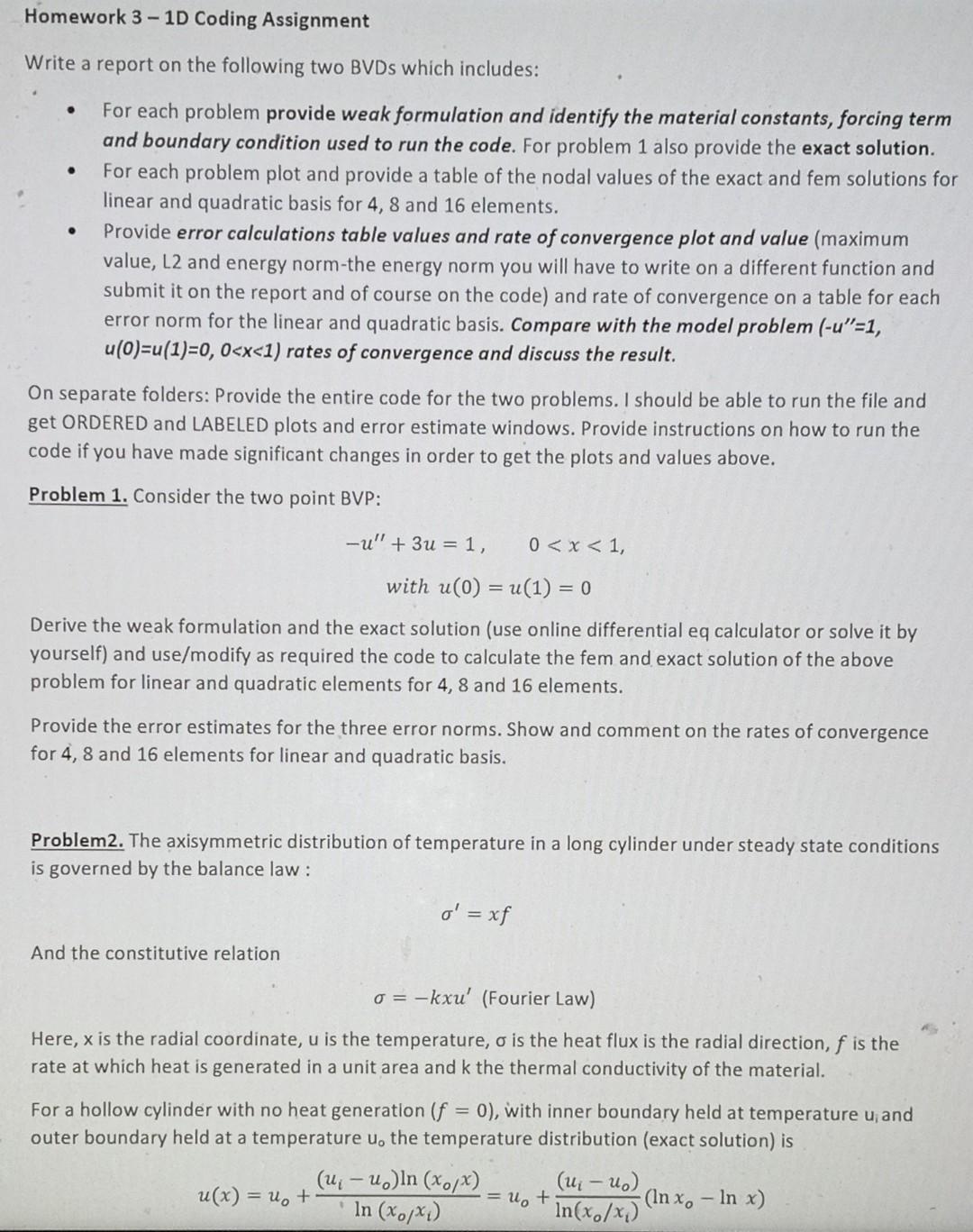 Solved Homework 3 1d Coding Assignment Write A Report On 6121