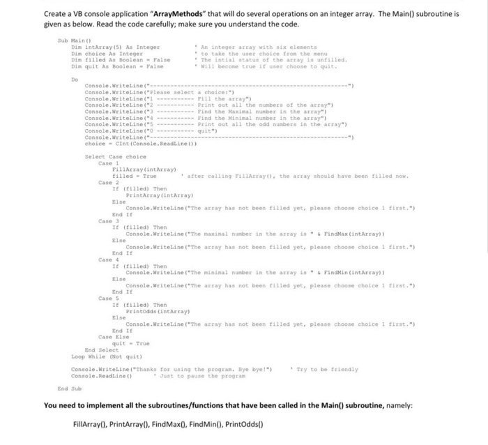 Solved (1) Some of them are subroutines, while others are | Chegg.com
