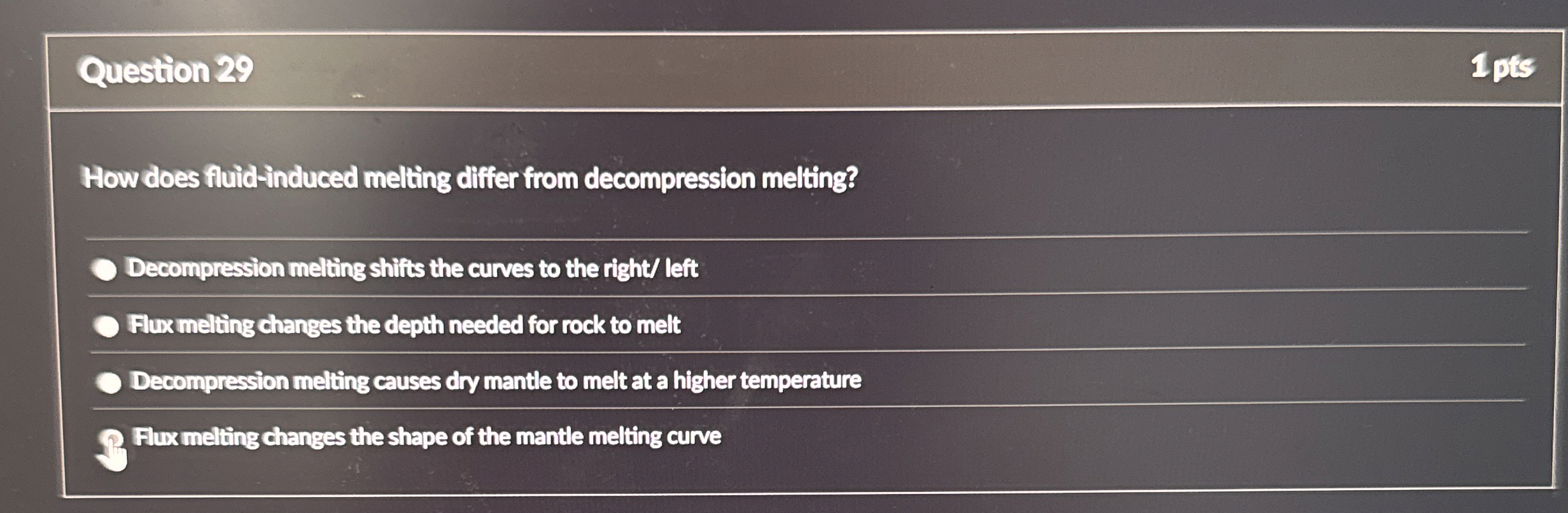 Solved How does fluid-induced melting differ from | Chegg.com