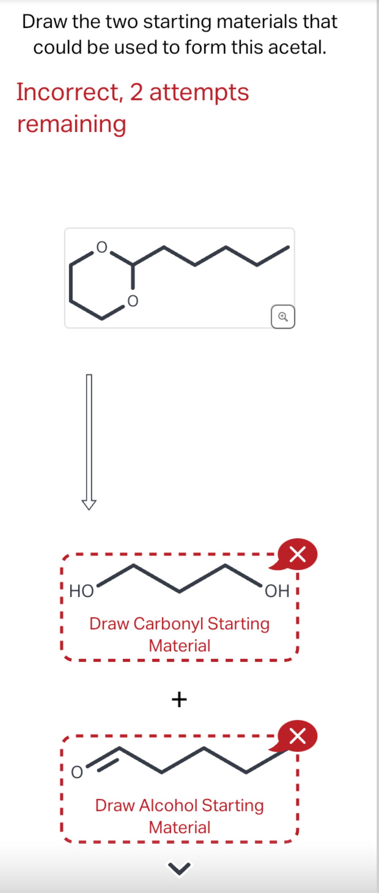 Solved draw the two staring materials that could be used to | Chegg.com