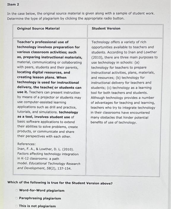 In the case below, the original source material is | Chegg.com