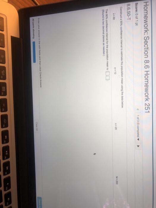 Solved Homework: Section 8.6 Homework 251 Score: 0 of 1 pt 1 | Chegg.com Solved Homework: Section 8.6 Homework 251 Score: 0 of 1 pt 1 | Chegg.com